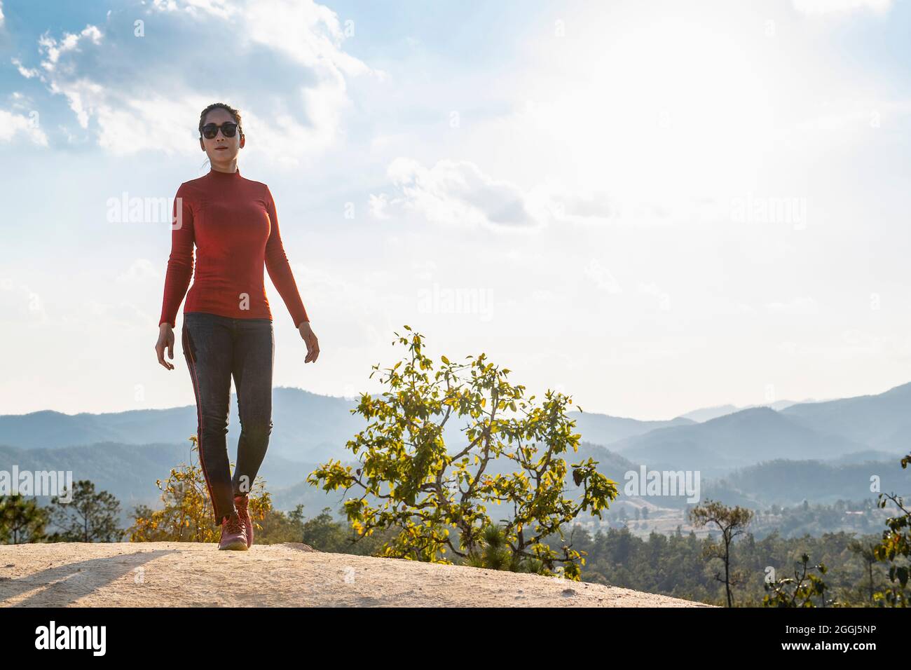 woman exploring the famous Pai canyon in north Thailand Stock Photo - Alamy