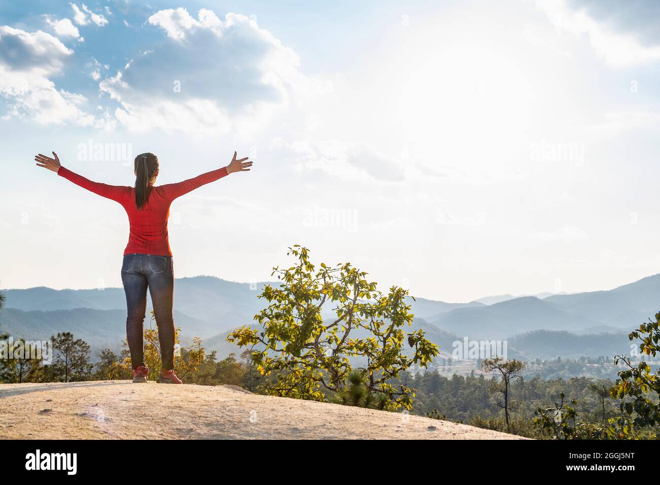 woman exploring the famous Pai canyon in north Thailand Stock Photo - Alamy