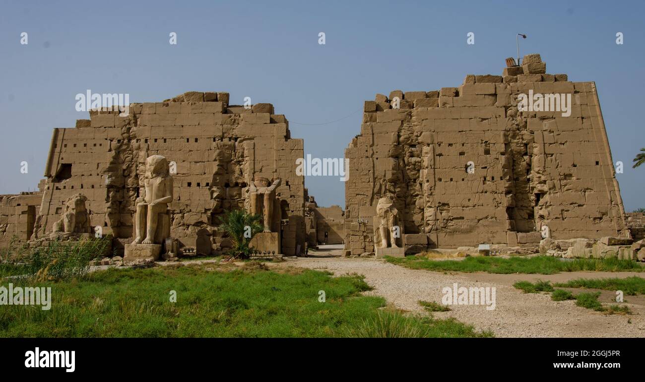 Eighth Pylon, Temple Complex of Karnak, Luxor, Egypt Stock Photo - Alamy