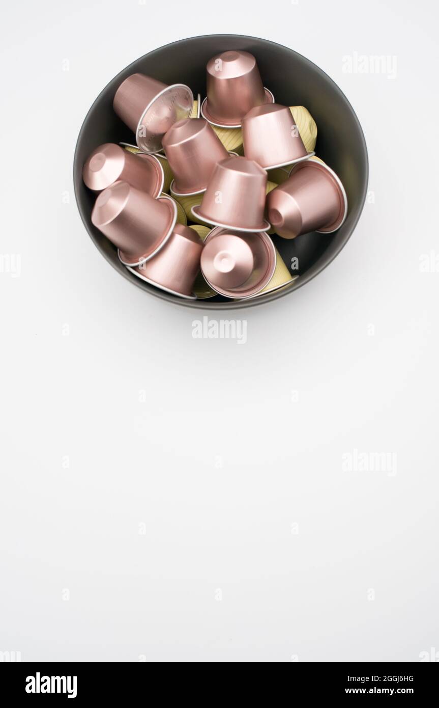 Nespresso system roast and ground coffee capsules with free text space ...