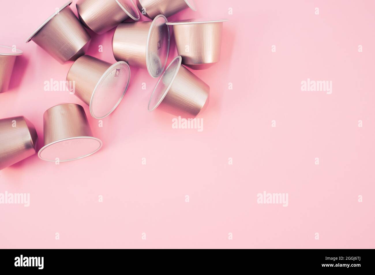 Nespresso system roast and ground coffee capsules with free text space ...