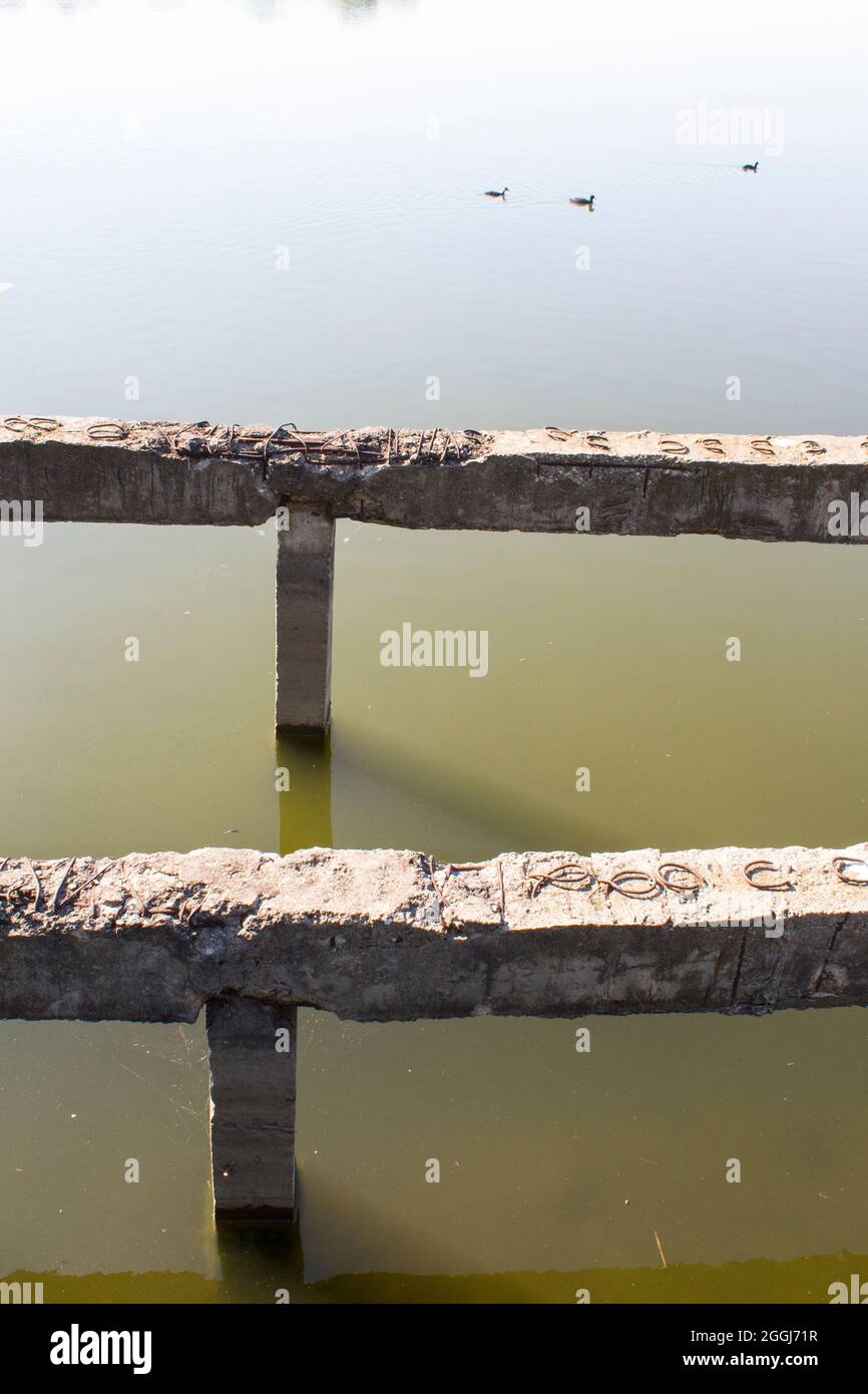 Waterscape of Pantelimon Lake near Bucharest, Romania Stock Photo - Alamy