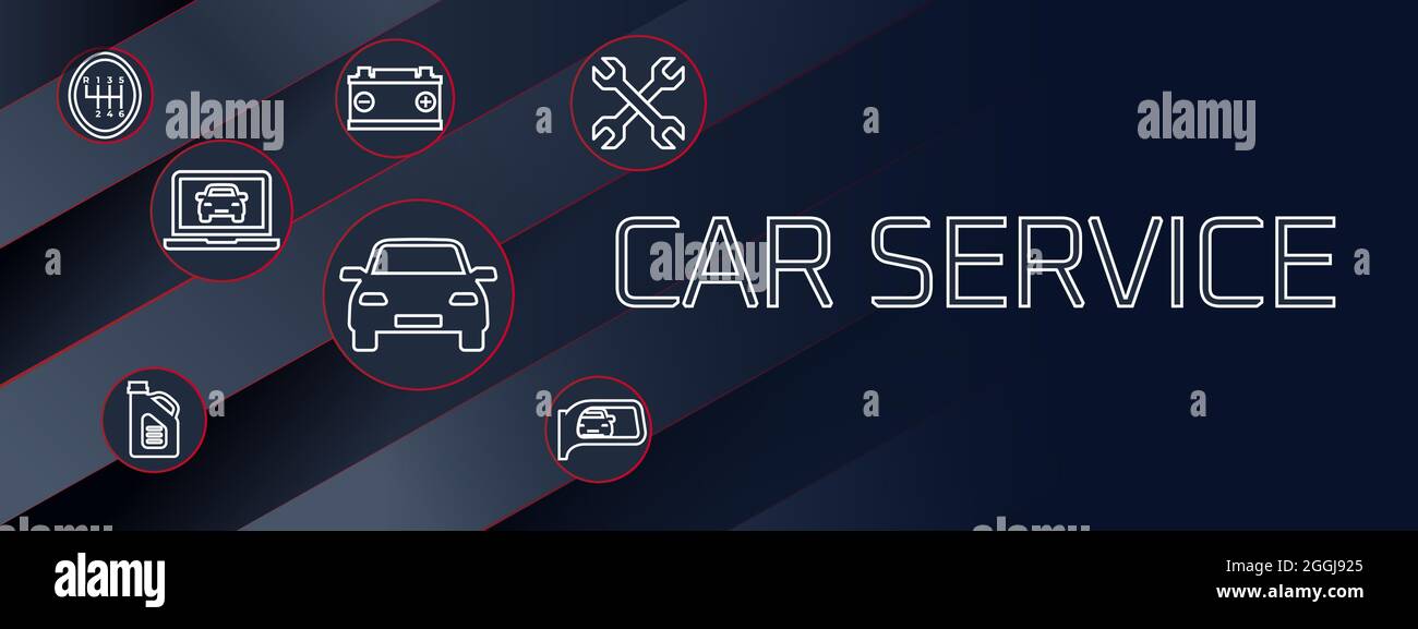 Car Service Banner Background Design Stock Vector Image & Art - Alamy