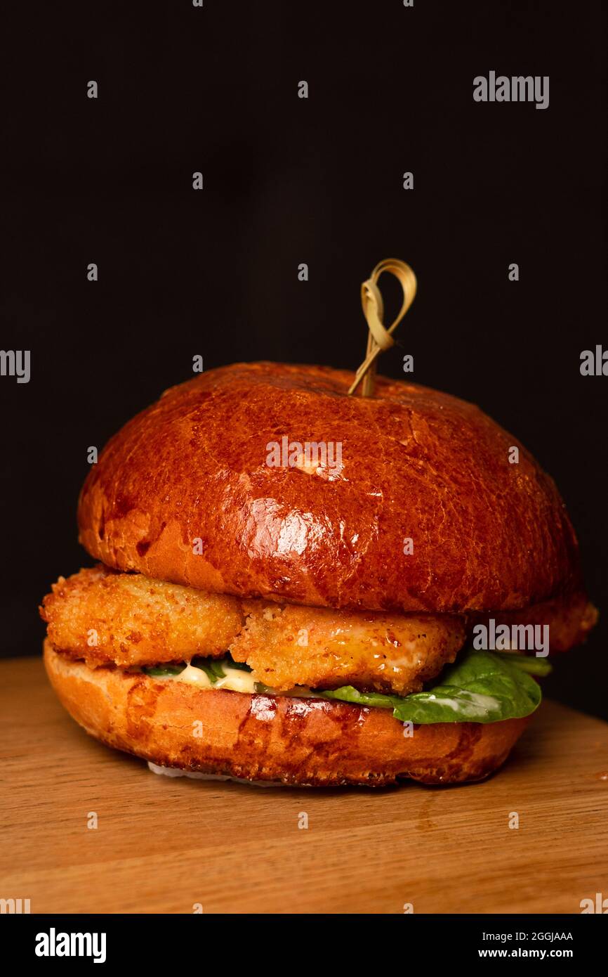 Vertical shot of a delicious sandwich at a restaurant Stock Photo - Alamy