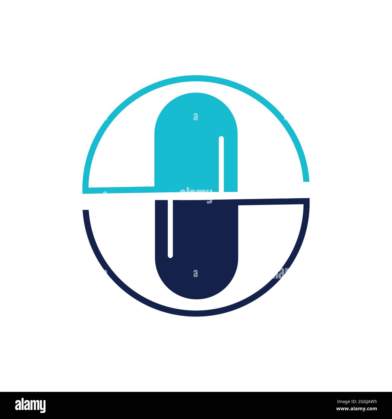 Pharmacy medical health care pills and capsule herbal vitamin logo and ...