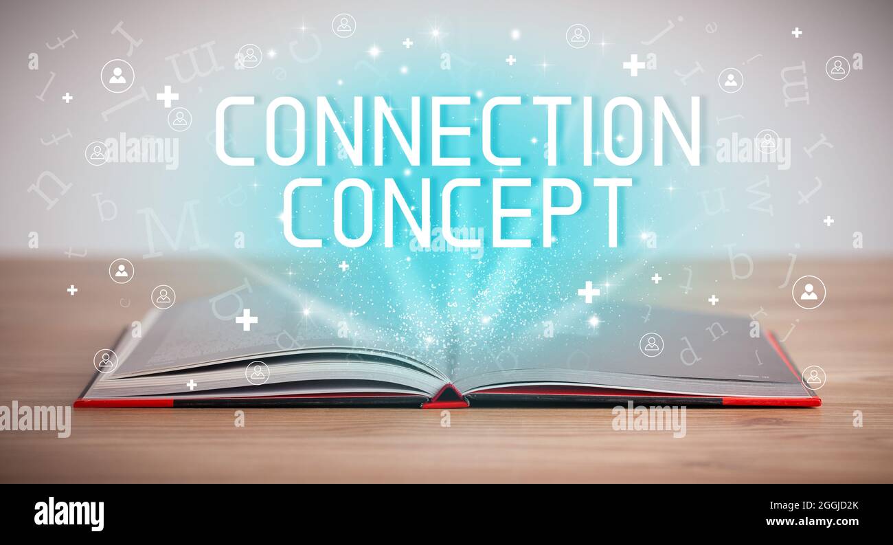 open book, social networking concept Stock Photo - Alamy