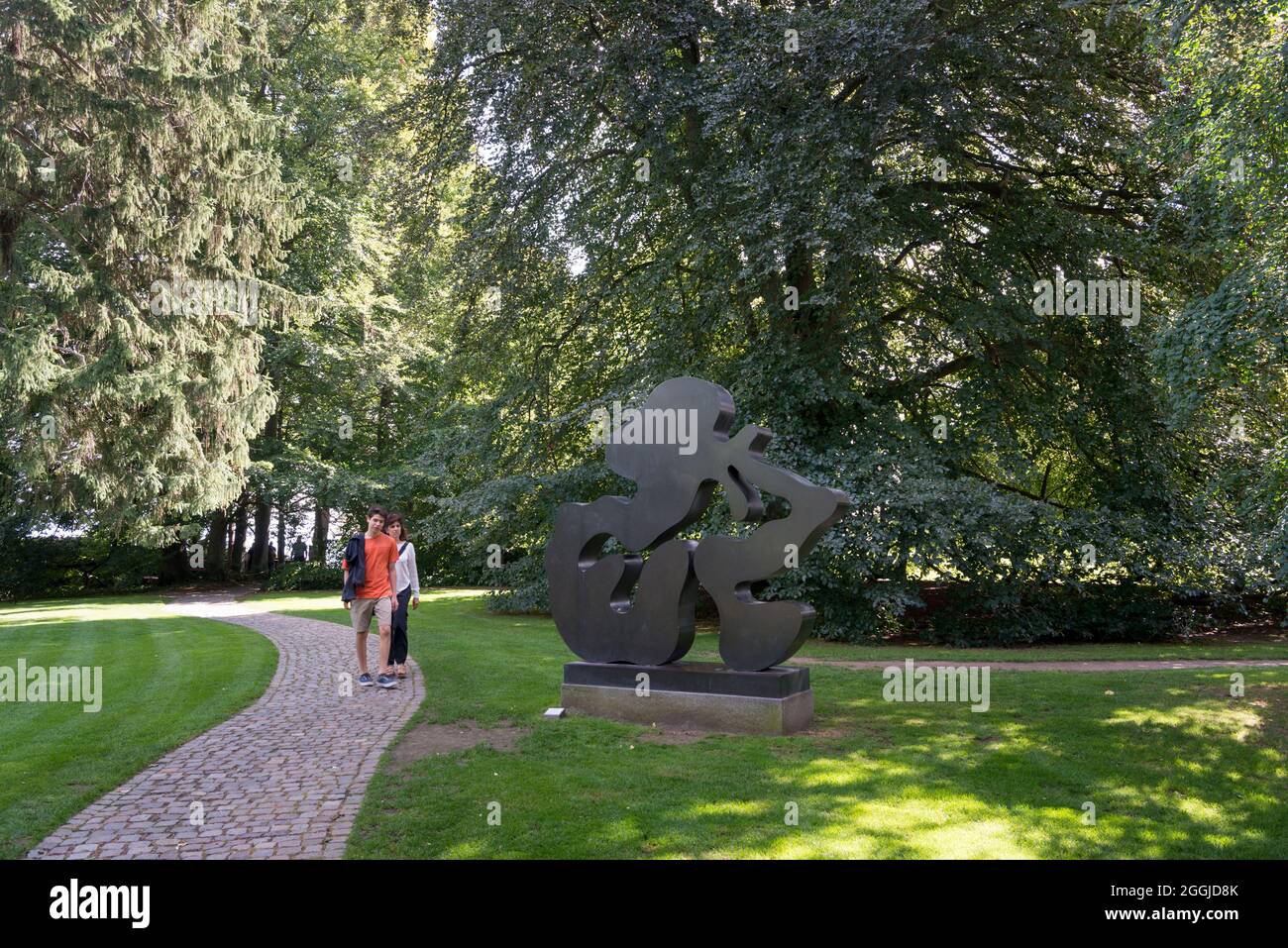 Louisiana Museum of Modern Art Gallery in the town of Humlebaek in ...