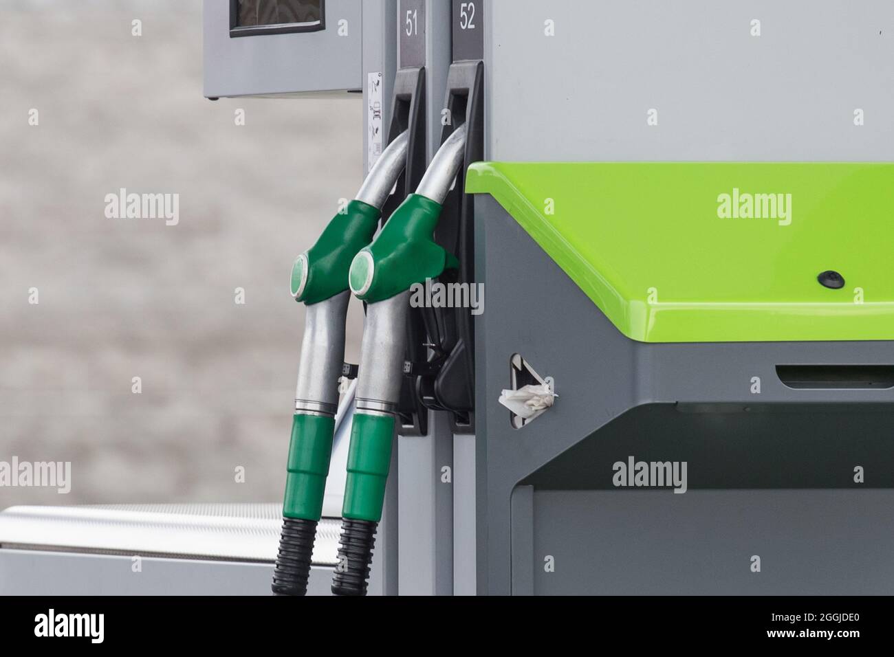 Transport industry and service for refueling cars at the station with ...