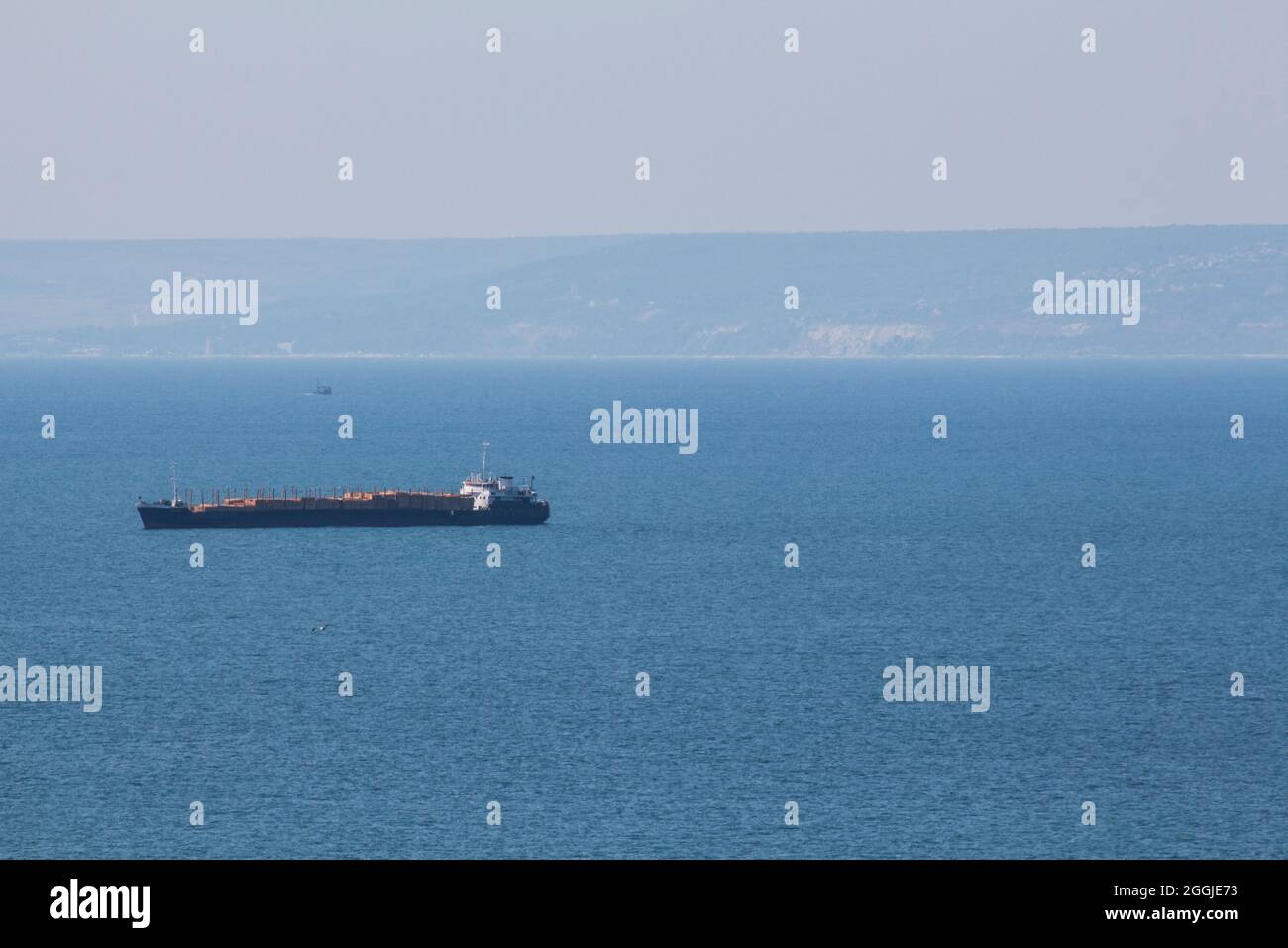 Big ship freighting cargo on the Black Sea Stock Photo - Alamy