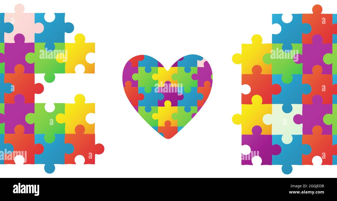 Autism awareness animated image Stock Photo - Alamy