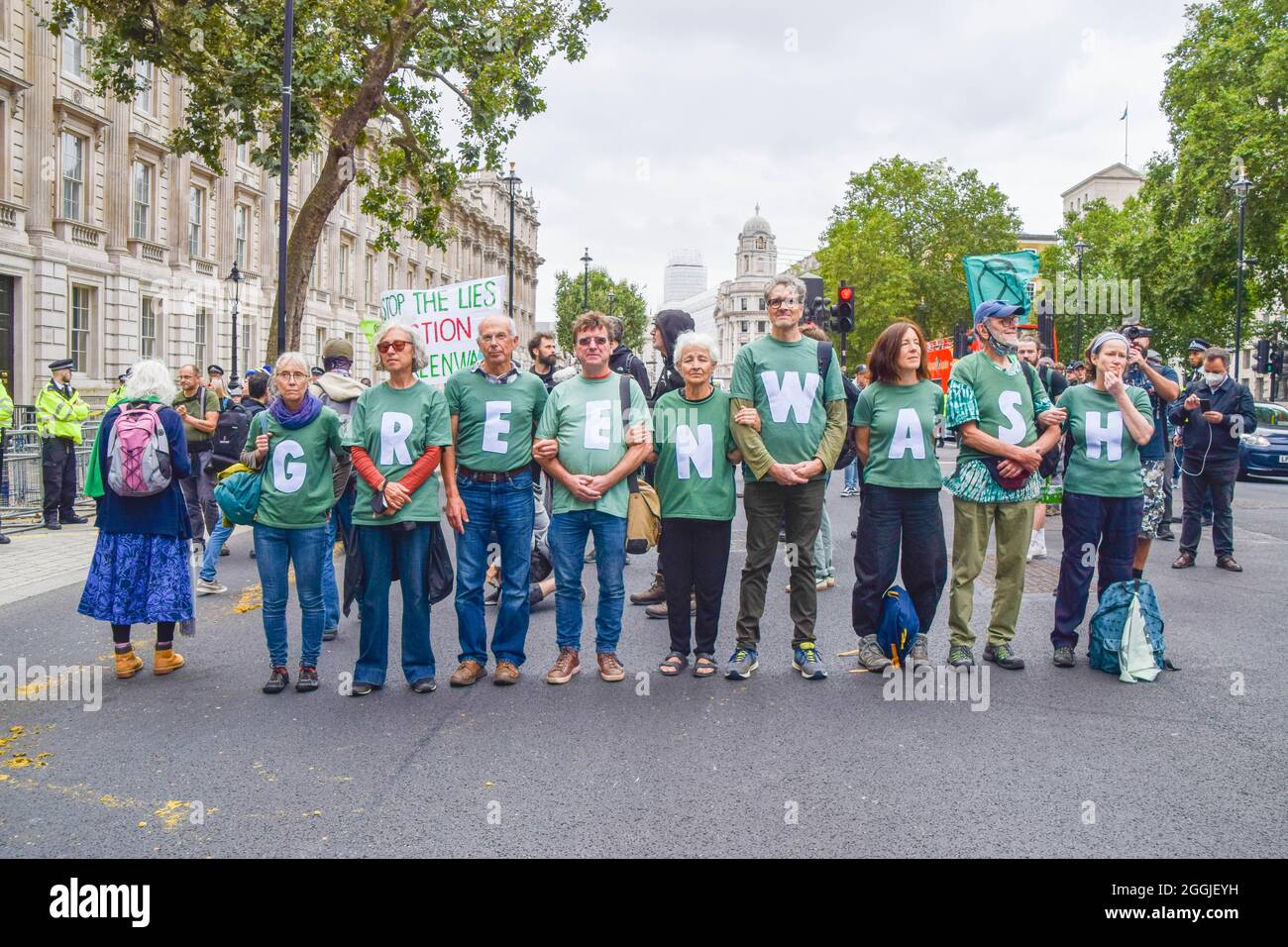 Greenwashing protest sign hi-res stock photography and images - Alamy