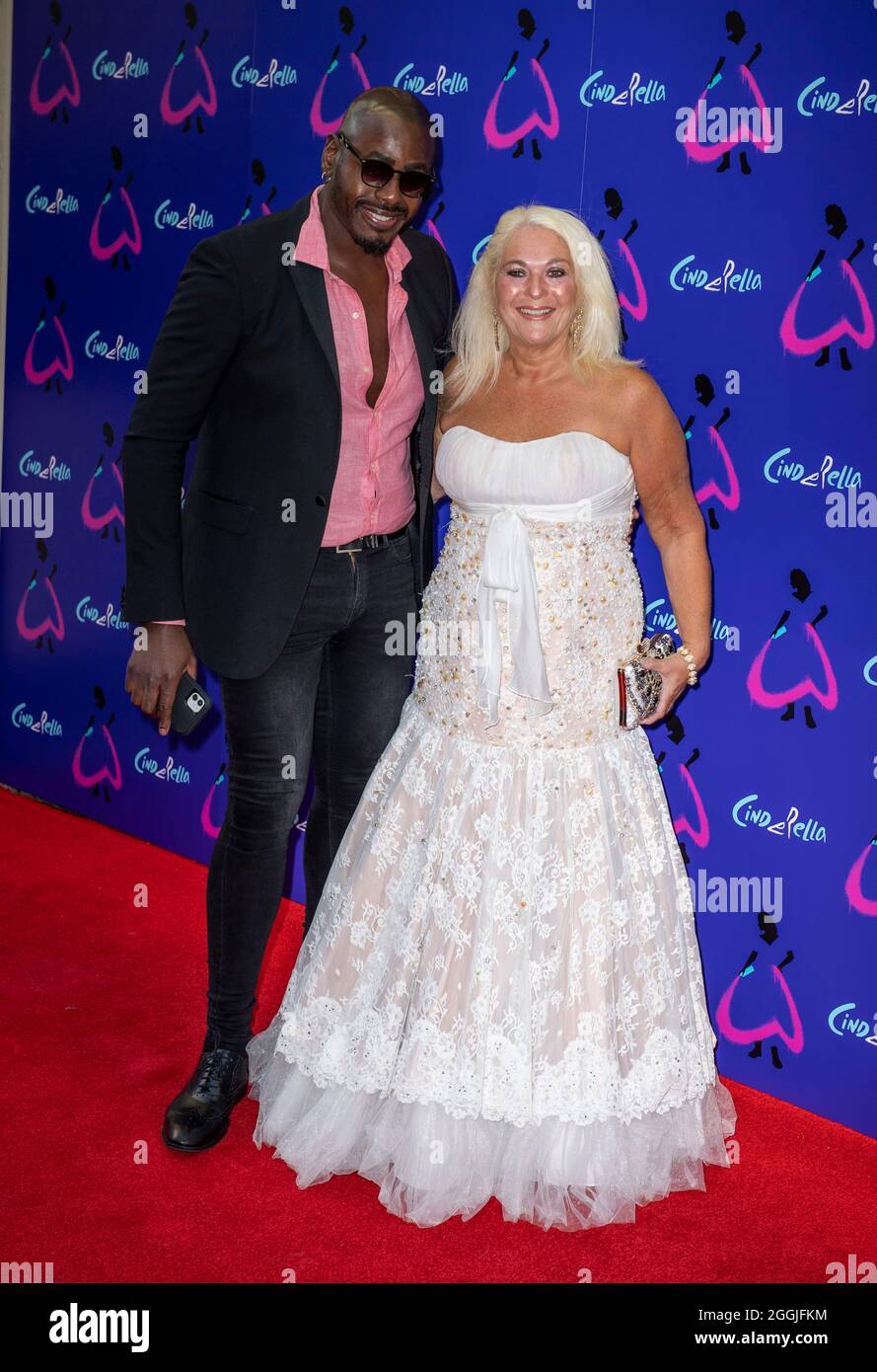 London, UK. Ben Ofoedu and Vanessa Feltz at Andrew Lloyd Webber's ...