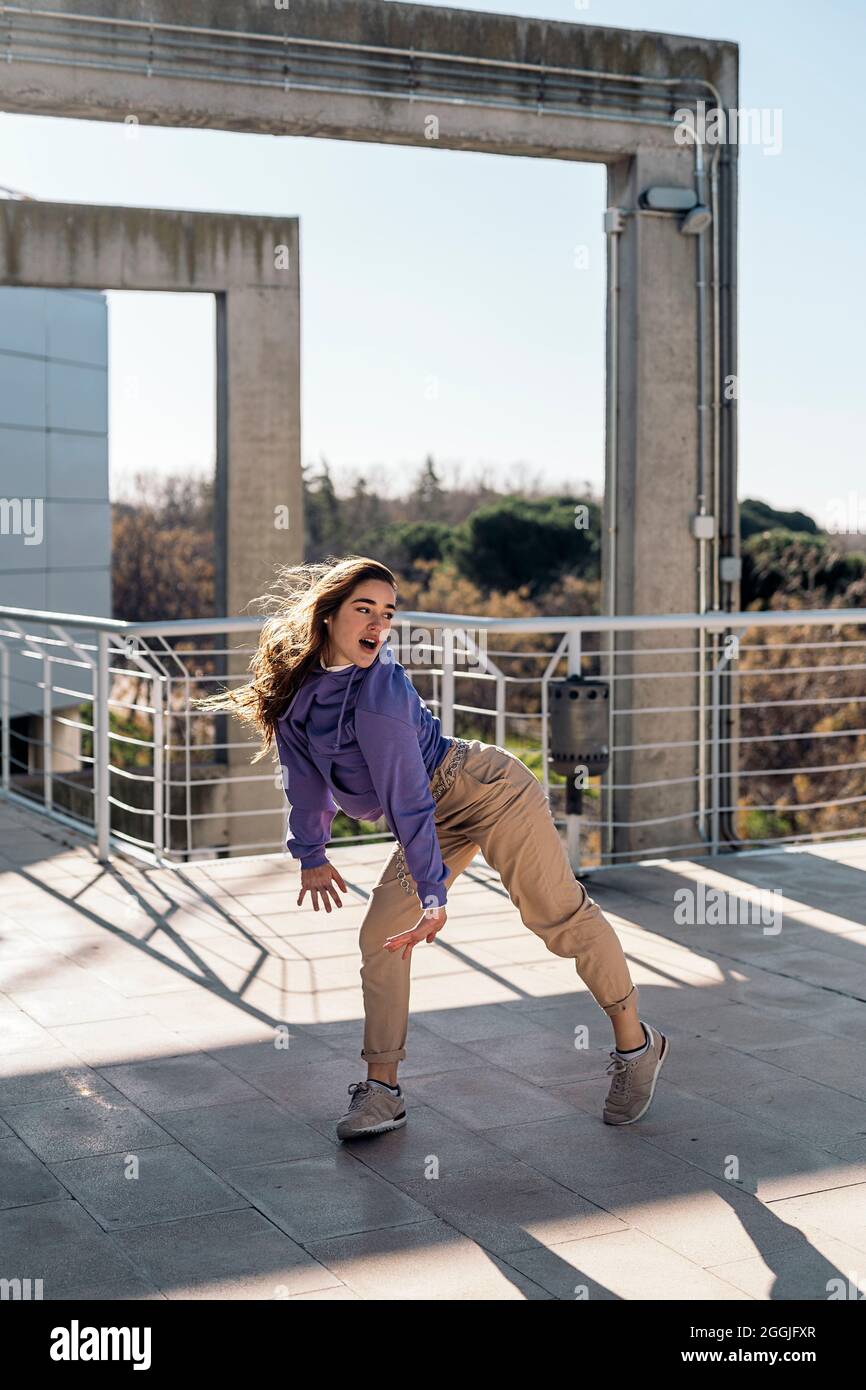 Stock photo of cool girl doing dance moves and having fun Stock Photo ...
