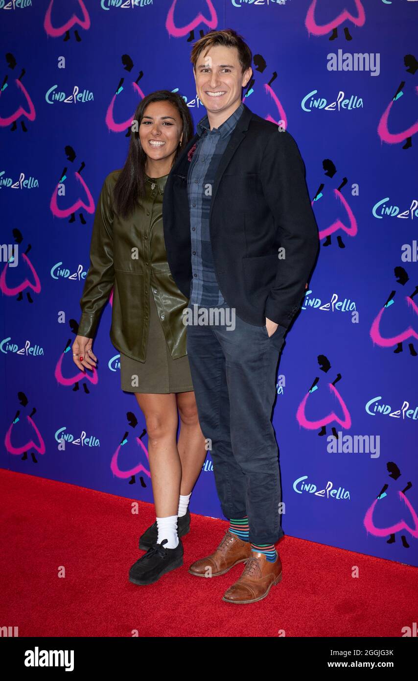 London, UK. Tom Rosenthal (R) at Andrew Lloyd Webber's Cinderella ...