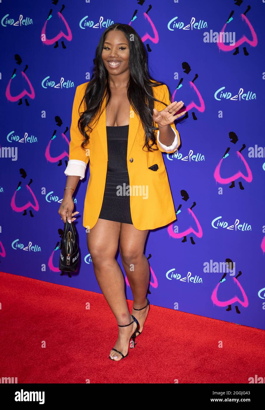 London, UK. Nadia Jae at Andrew Lloyd Webber's Cinderella musical ...