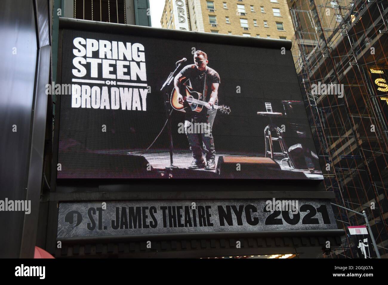 Bruce Springsteen out and about for Springsteen on Broadway, St. James ...
