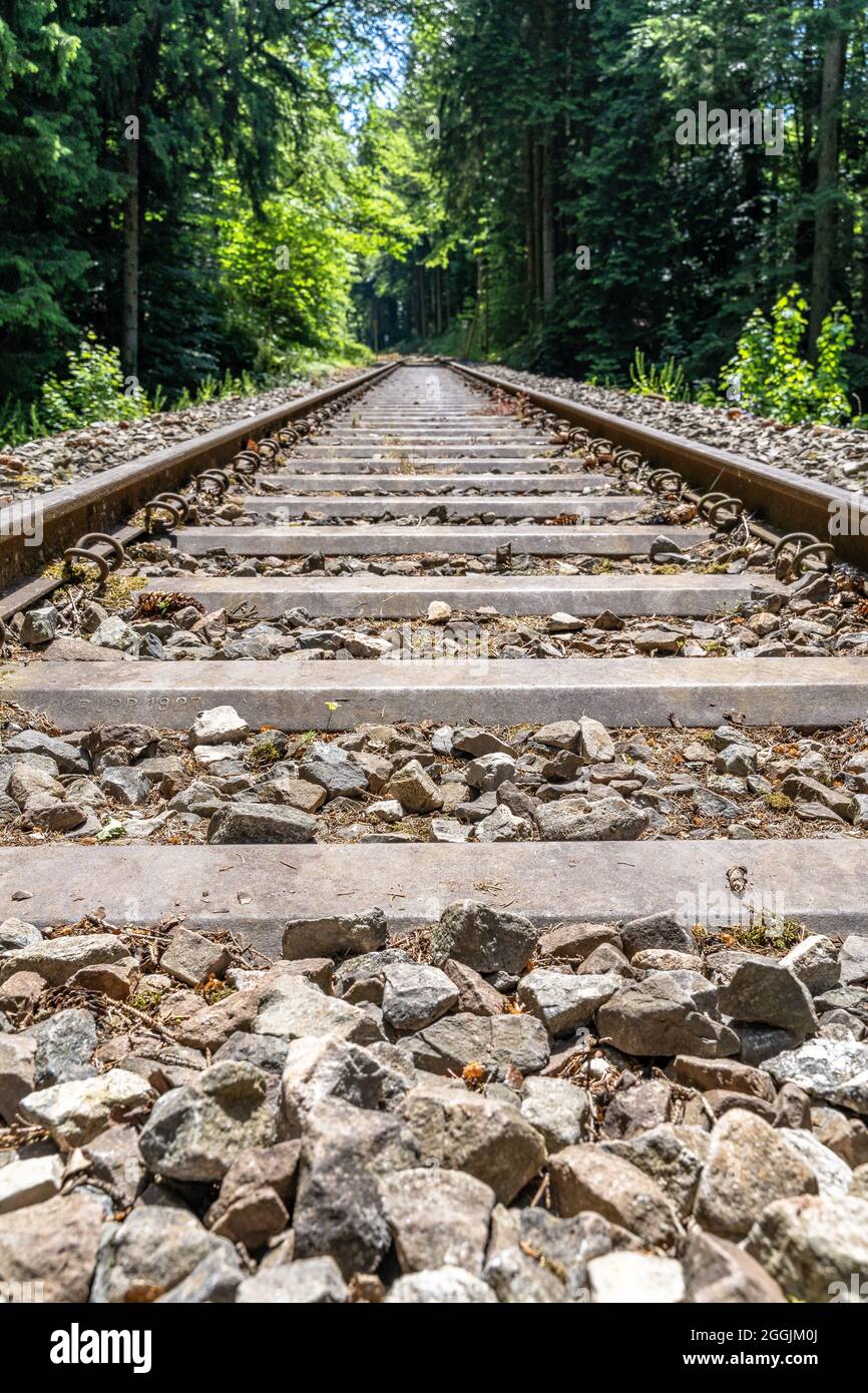 Three rail track hi-res stock photography and images - Alamy