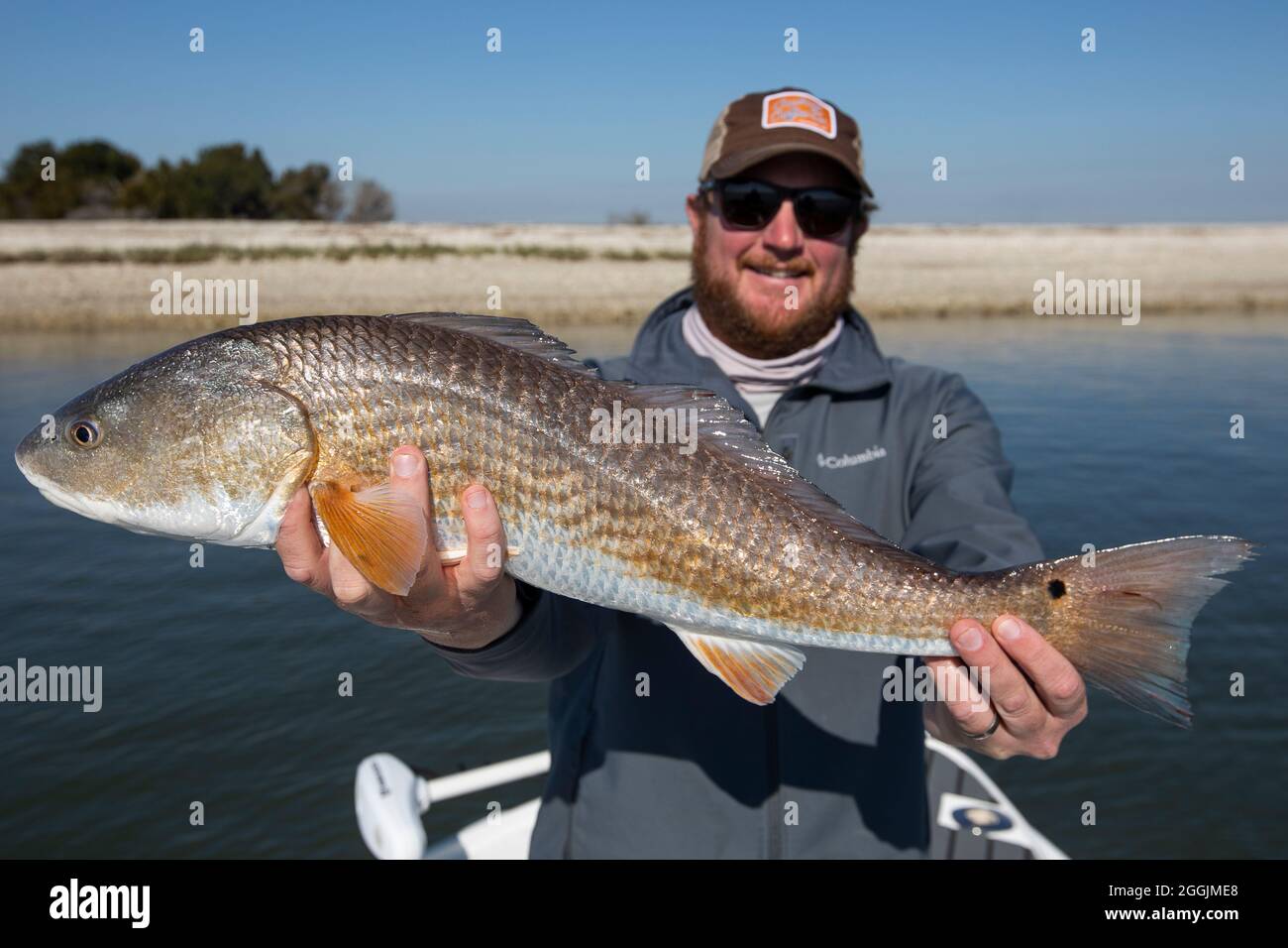 Fishing for Redfish at Isle of Palms, South Carolina Stock Photo - Alamy