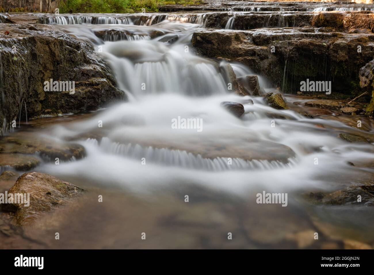 Au Train falls in the upper pennisula of Michigan Stock Photo - Alamy