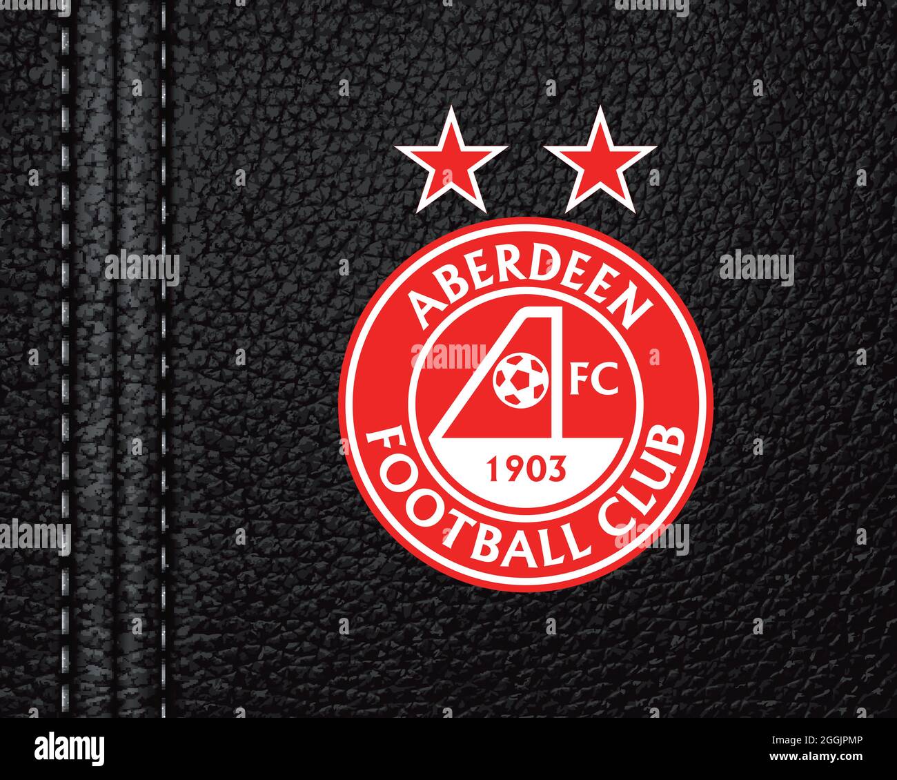 Coat of arms of FC Aberdeen, Aberdeen, football club from Scotland ...