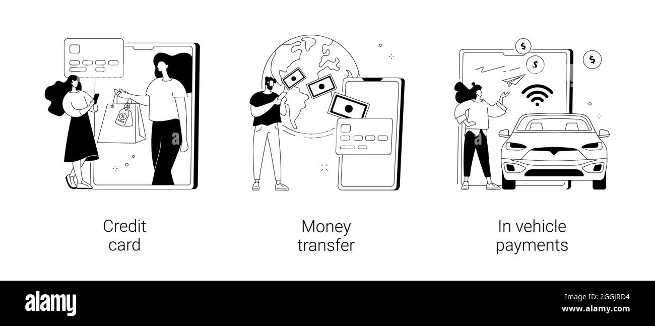 Digital payment abstract concept vector illustrations Stock Vector ...