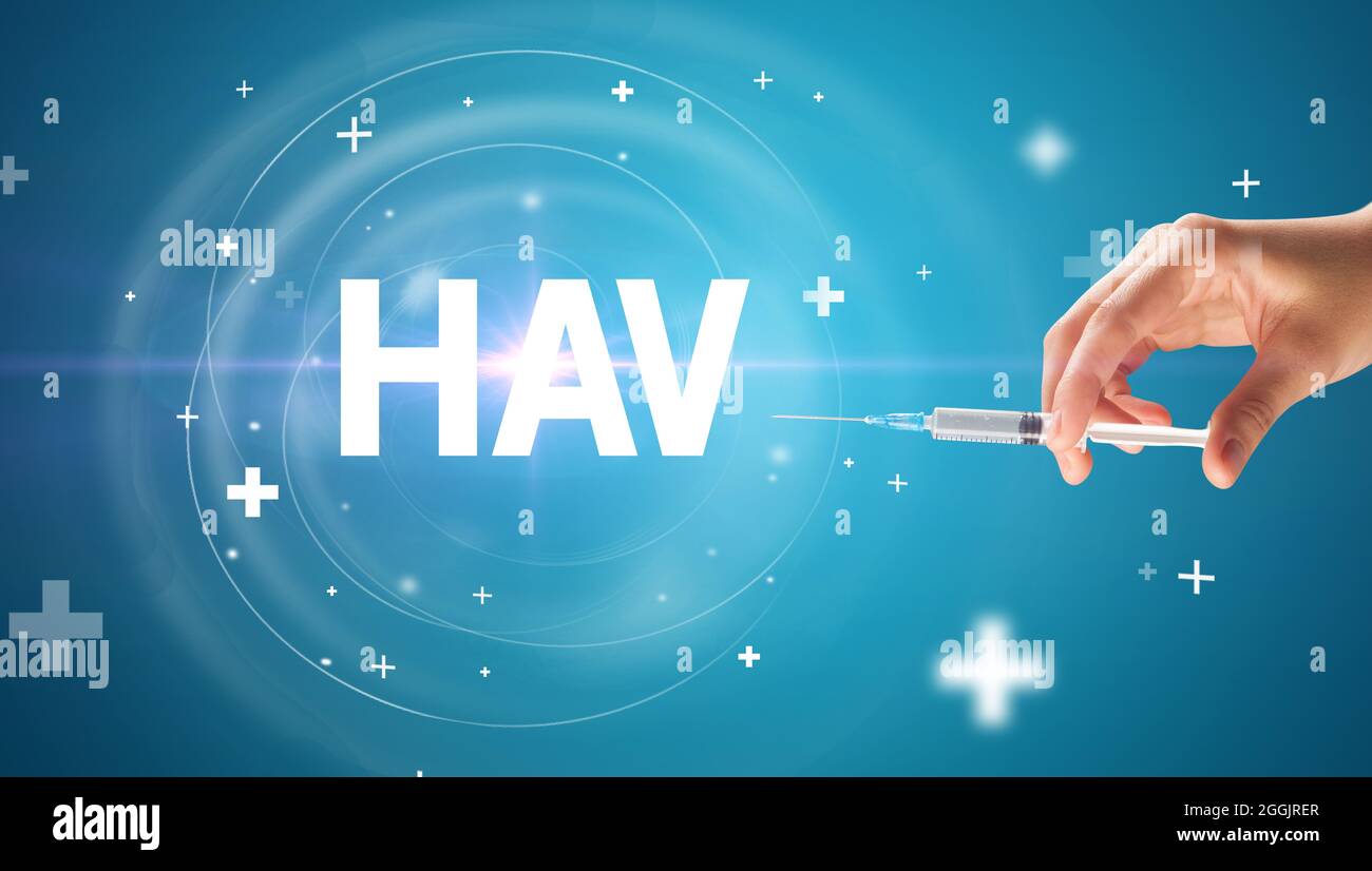 Syringe needle with virus vaccine Stock Photo - Alamy