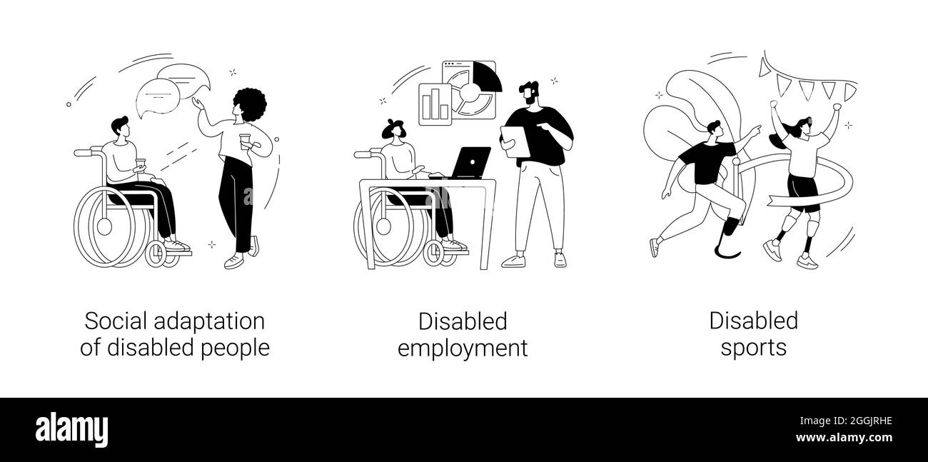 Inclusive social environment abstract concept vector illustrations ...