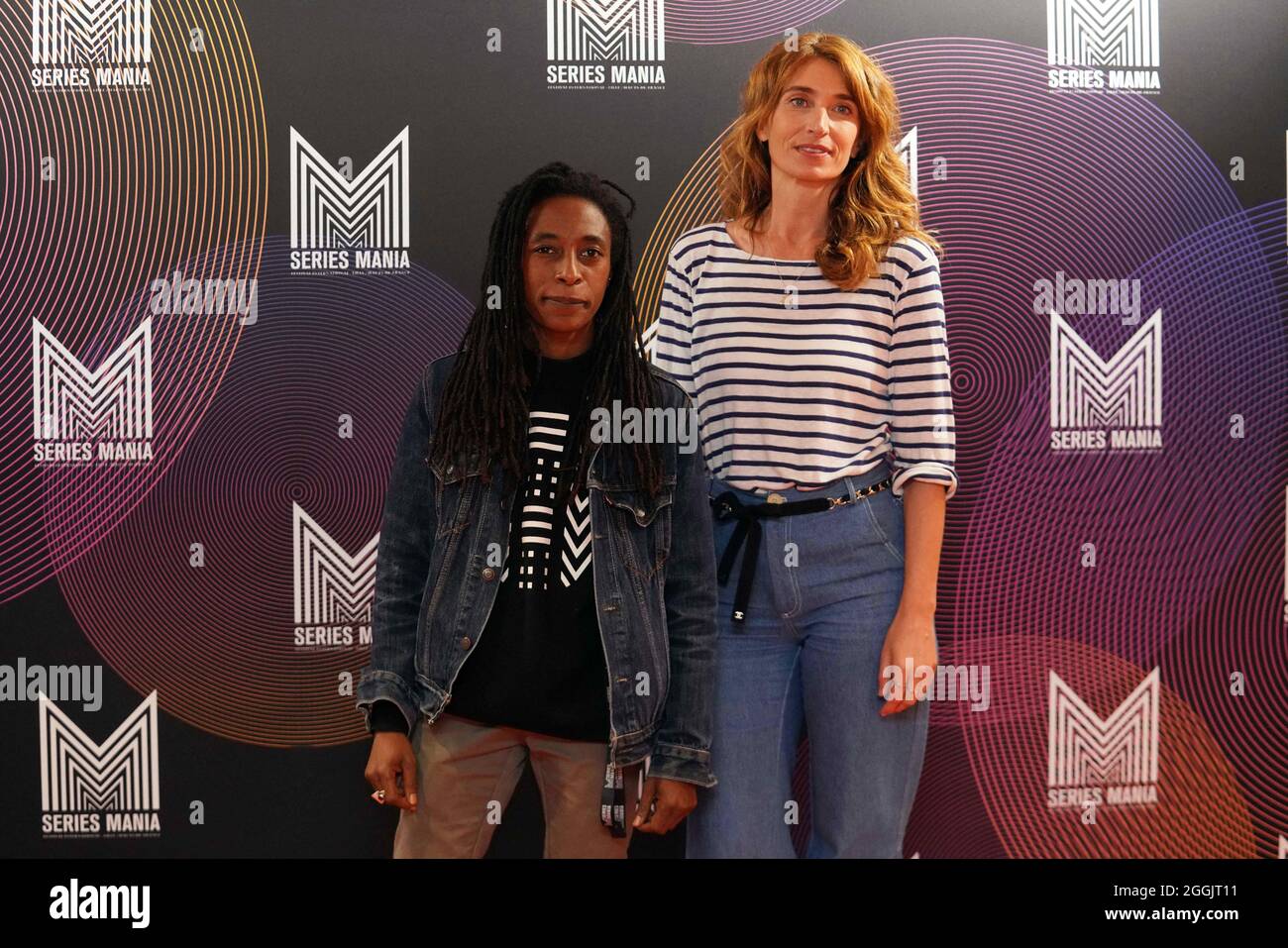 Shirley Souagnon and Fanny Herrero attend the photocall during the ...
