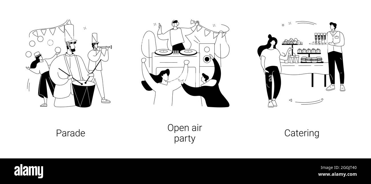 Mass event abstract concept vector illustrations Stock Vector Image ...