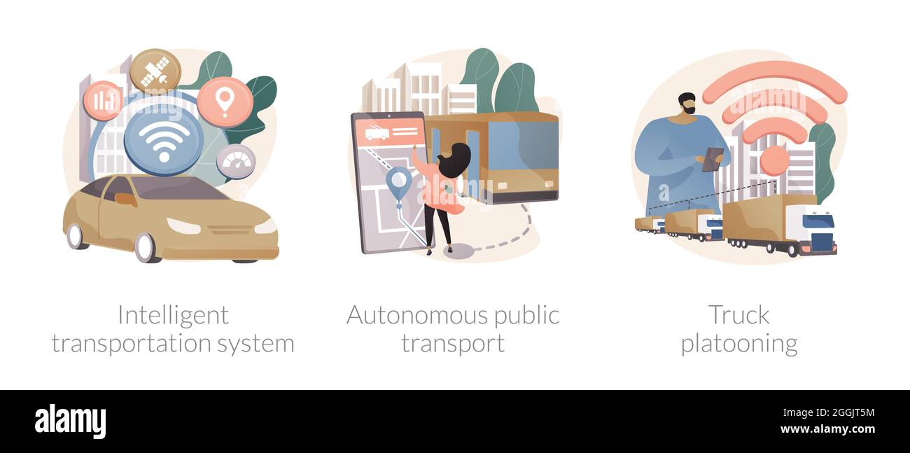 Modern logistics abstract concept vector illustrations Stock Vector ...