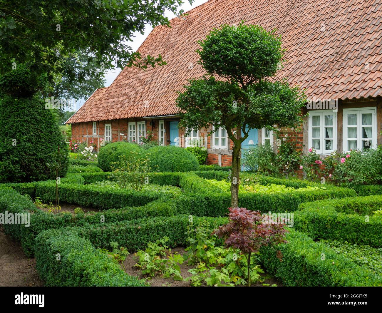 Rohdes Heuerhaus near Rieste, Osnabrücker Land, Lower Saxony, Germany ...