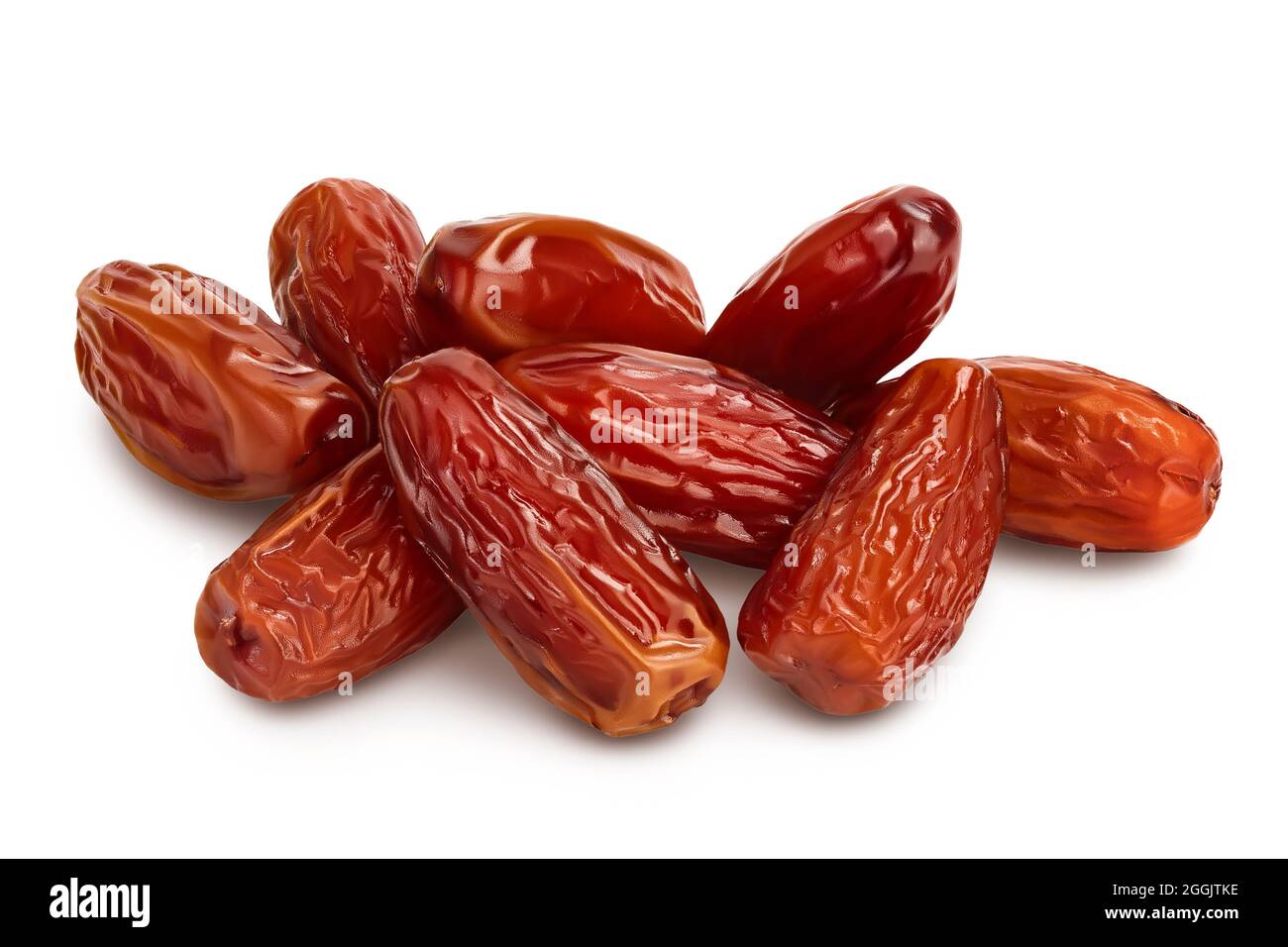 Dates isolated on white background with clipping path and full depth of ...