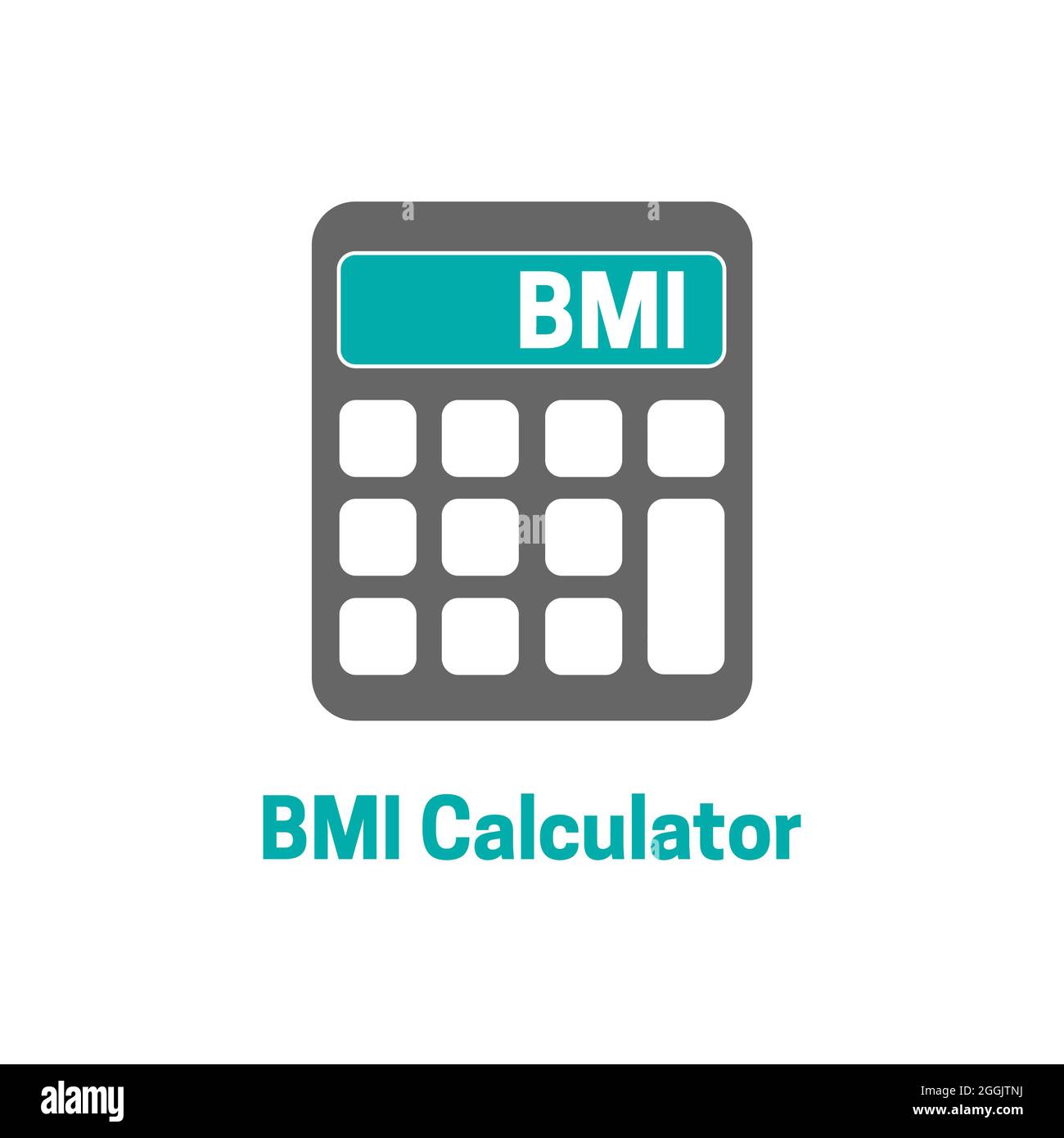 BMI Body Mass Index Calculator Icon Illustration Stock Vector Image ...