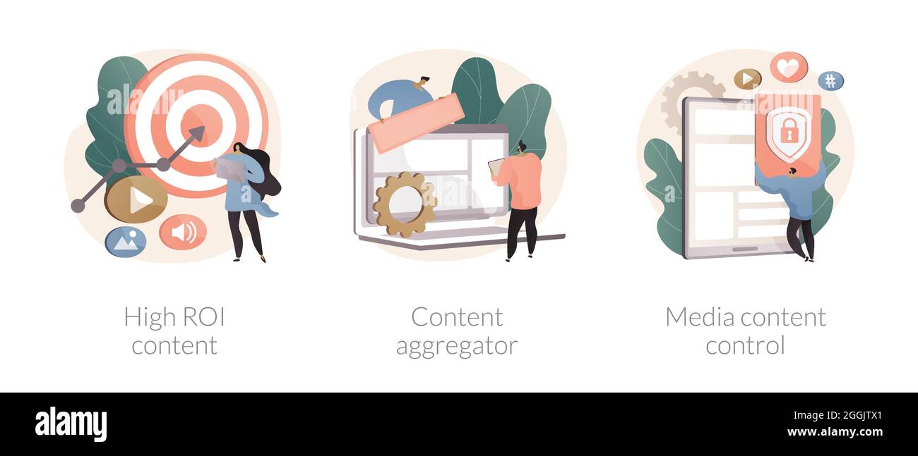 Mass media abstract concept vector illustrations Stock Vector Image ...