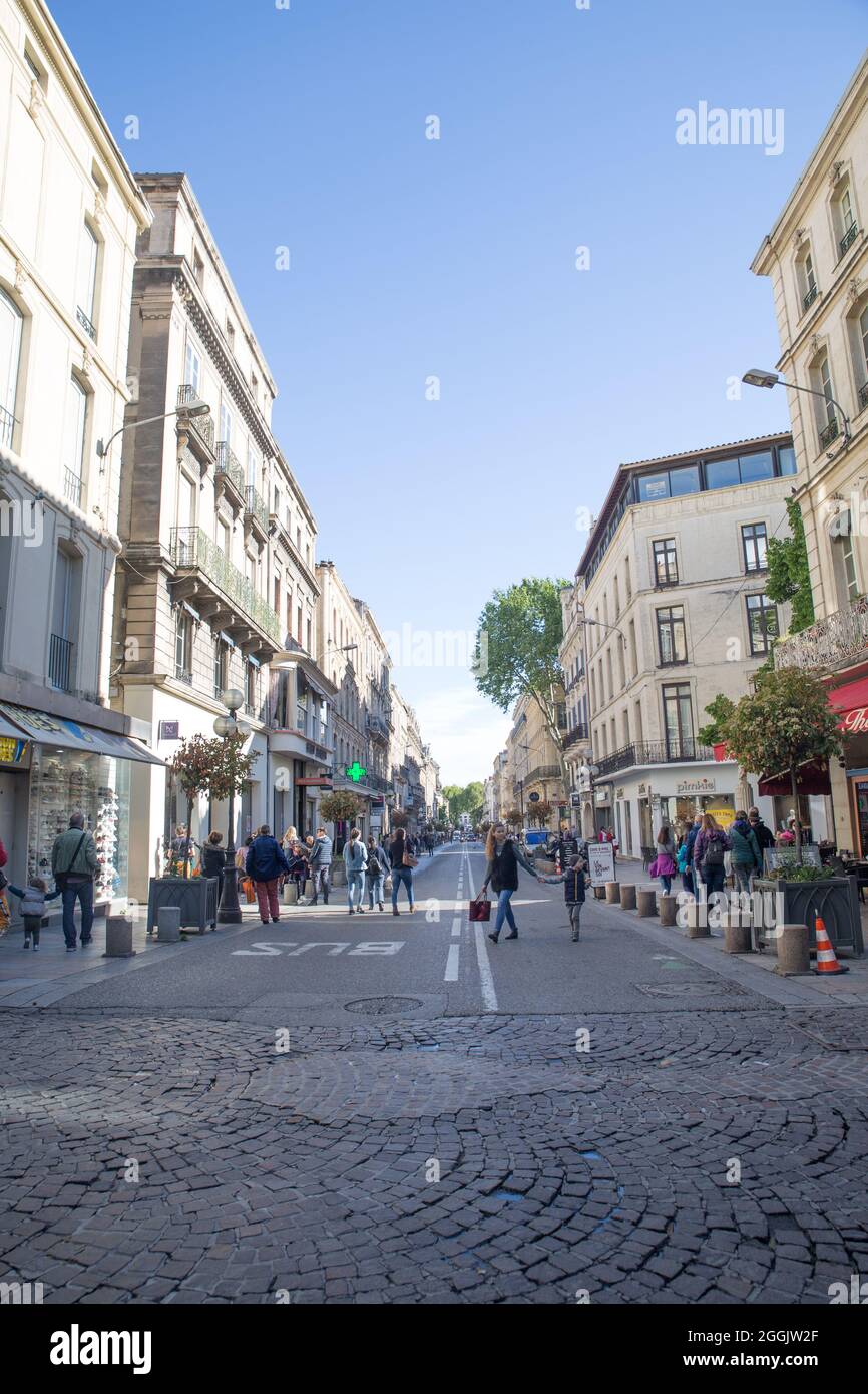 Street in Avignon Stock Photo - Alamy