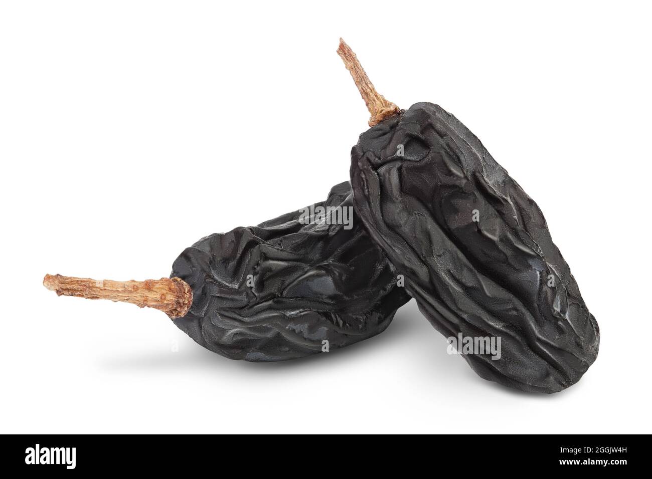 Yellow raisins isolated on white background with clipping path and full ...