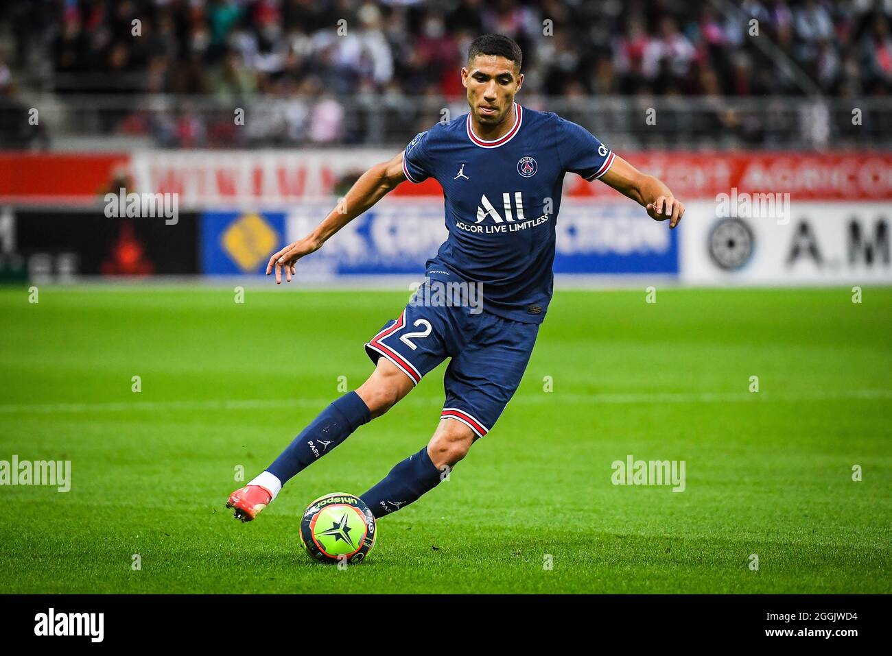 Achraf HAKIMI of PSG during the French championship Ligue 1 football ...