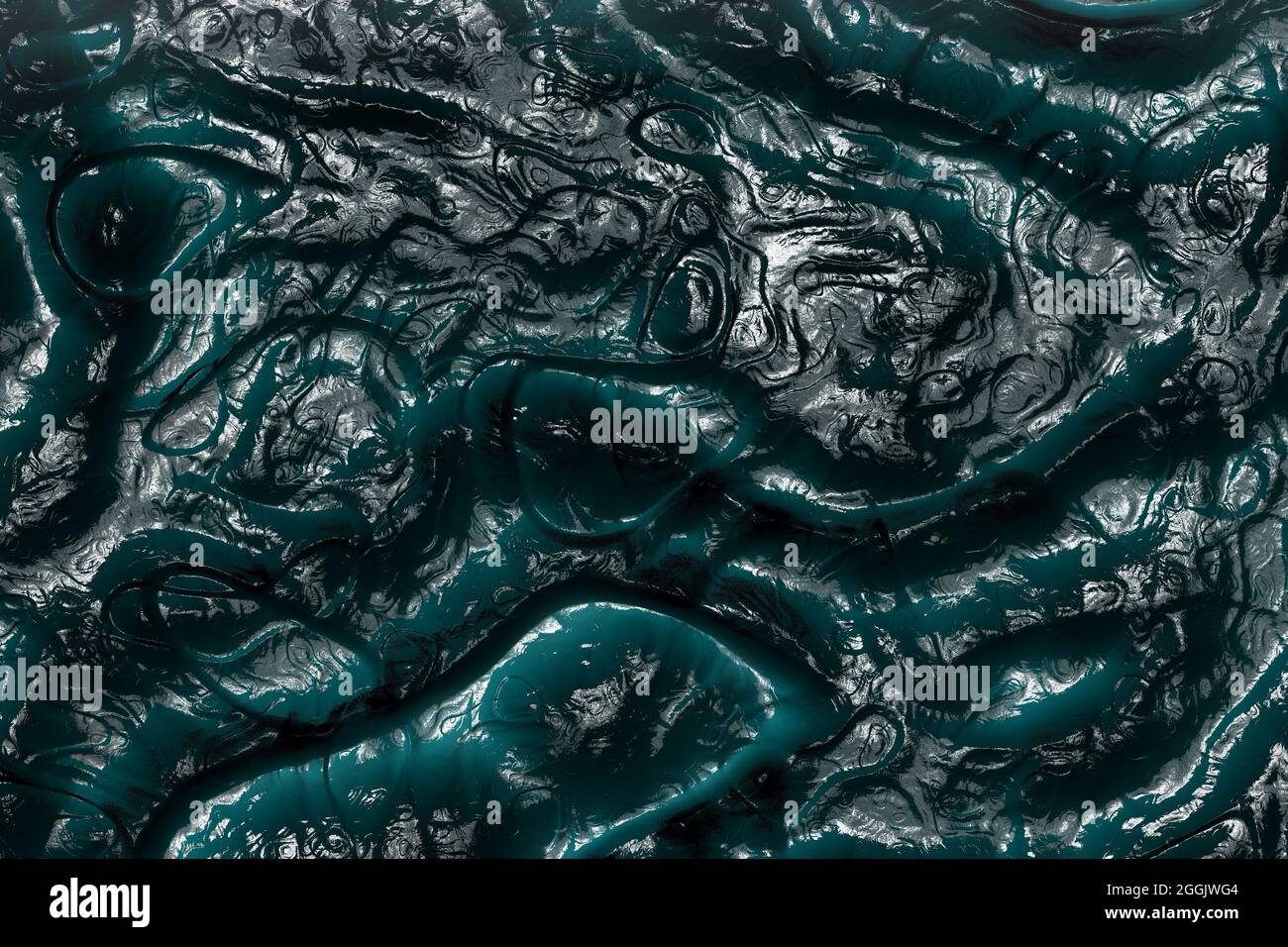 design beautiful light blue biological creepy relief computer graphic ...