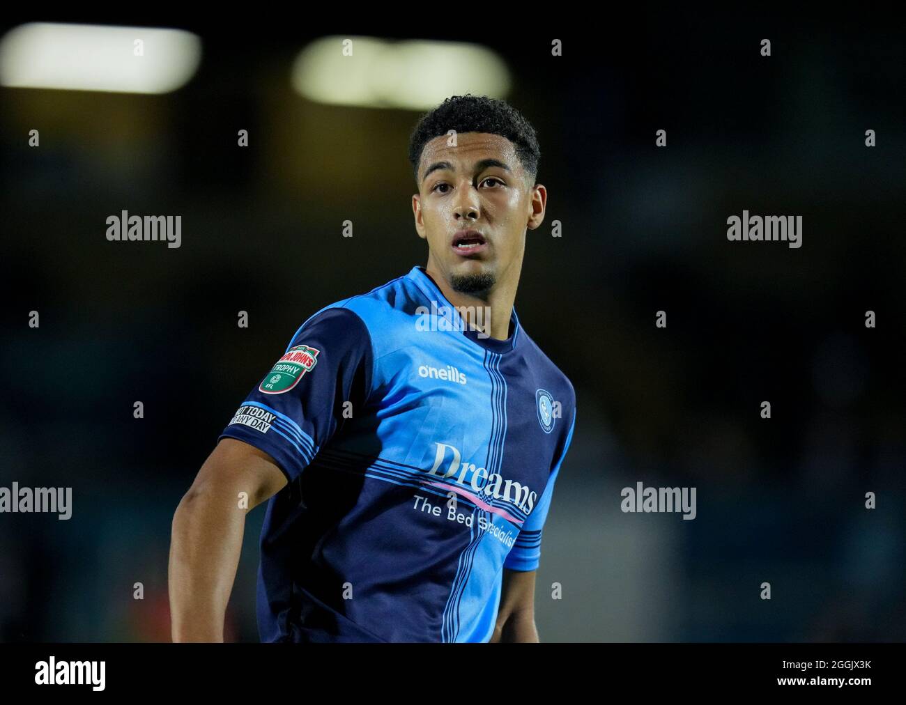 Chris Forino-Joseph of Wycombe Wanderers during the EFL Trophy match ...