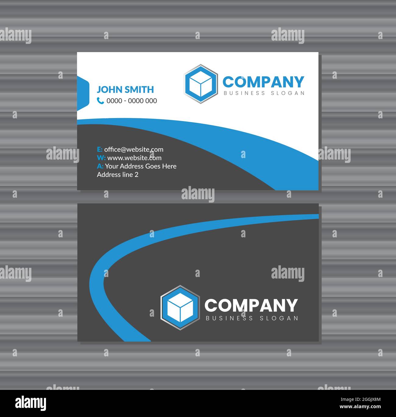 Company Business Card Design Stock Vector Image & Art - Alamy