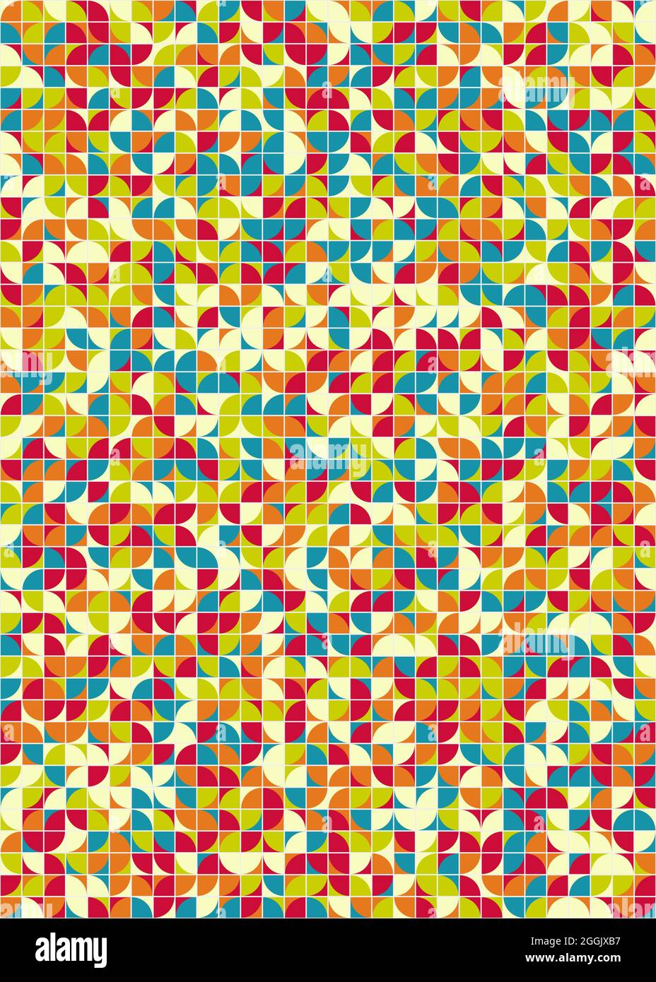 Abstract Geometrical generative computational art illustration Stock ...