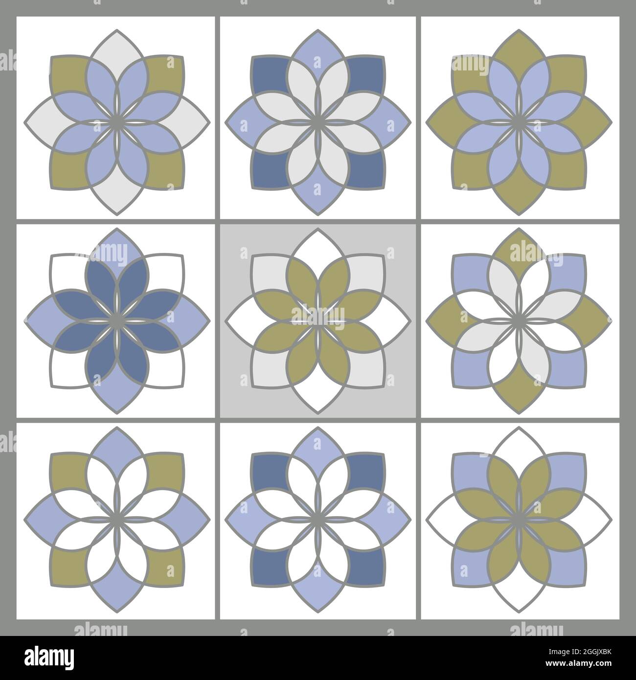 Flower tile hi-res stock photography and images - Alamy