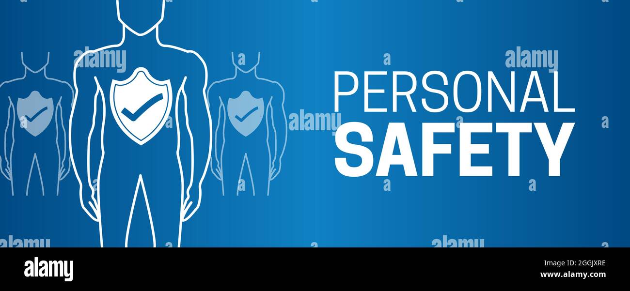 Personal Safety Background Illustration Stock Vector Image & Art - Alamy