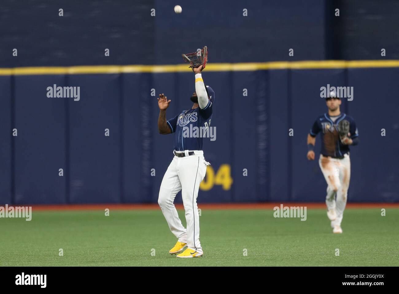 St. Petersburg, FL. USA; Tampa Bay Rays left fielder Randy Arozarena ...