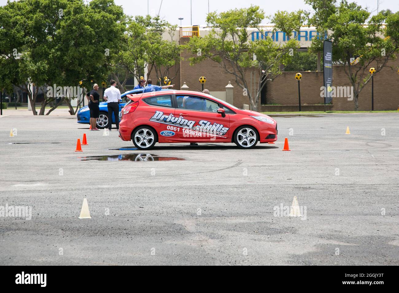 JOHANNESBURG, SOUTH AFRICA - Aug 12, 2021: The Advanced driver training ...
