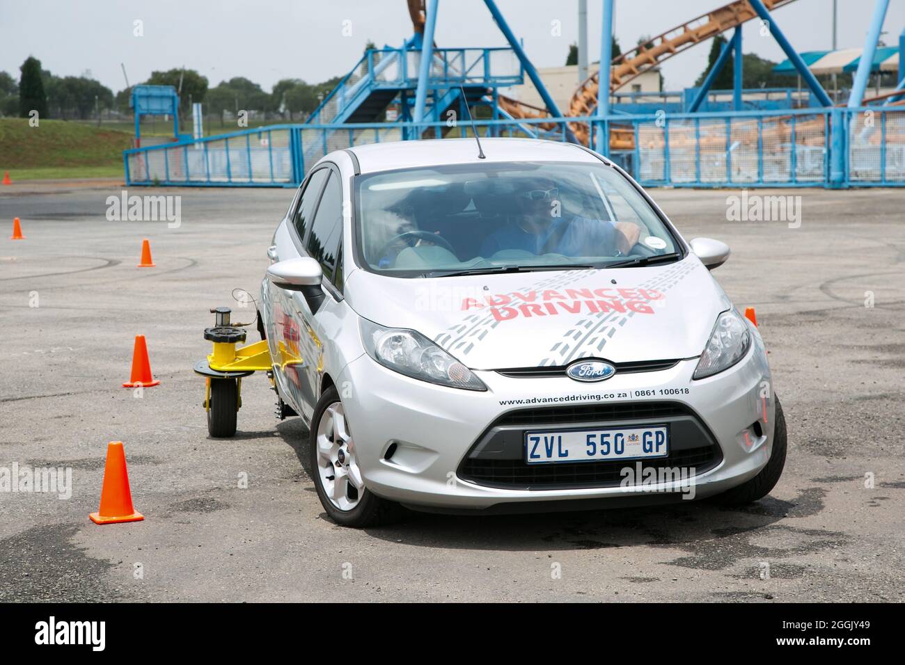 JOHANNESBURG, SOUTH AFRICA - Aug 12, 2021: The Advanced driver training ...