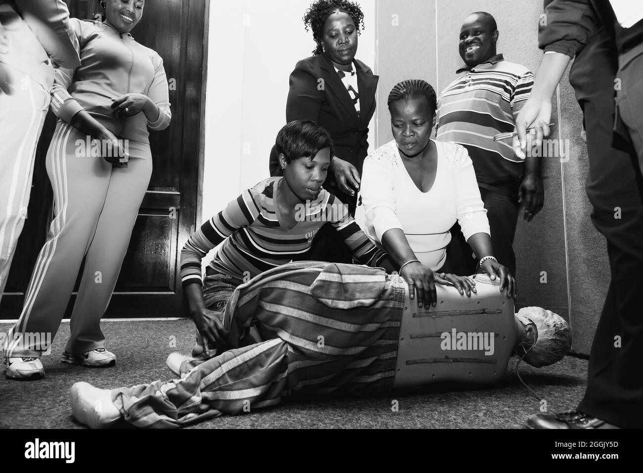 JOHANNESBURG, SOUTH AFRICA - Aug 12, 2021: The First Aid CPR training ...