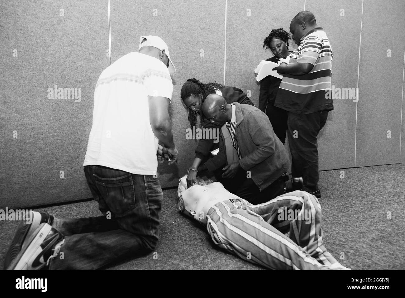 JOHANNESBURG, SOUTH AFRICA - Aug 12, 2021: The First Aid CPR training ...