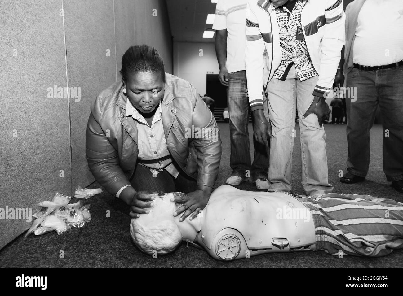 JOHANNESBURG, SOUTH AFRICA - Aug 12, 2021: The First Aid CPR training ...