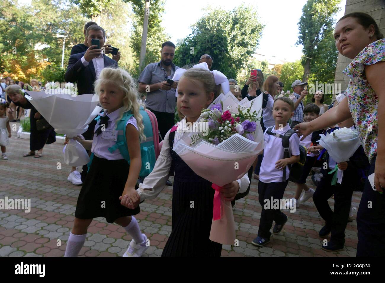 ODESA, UKRAINE - SEPTEMBER 1, 2021 - First formers are set to attend ...